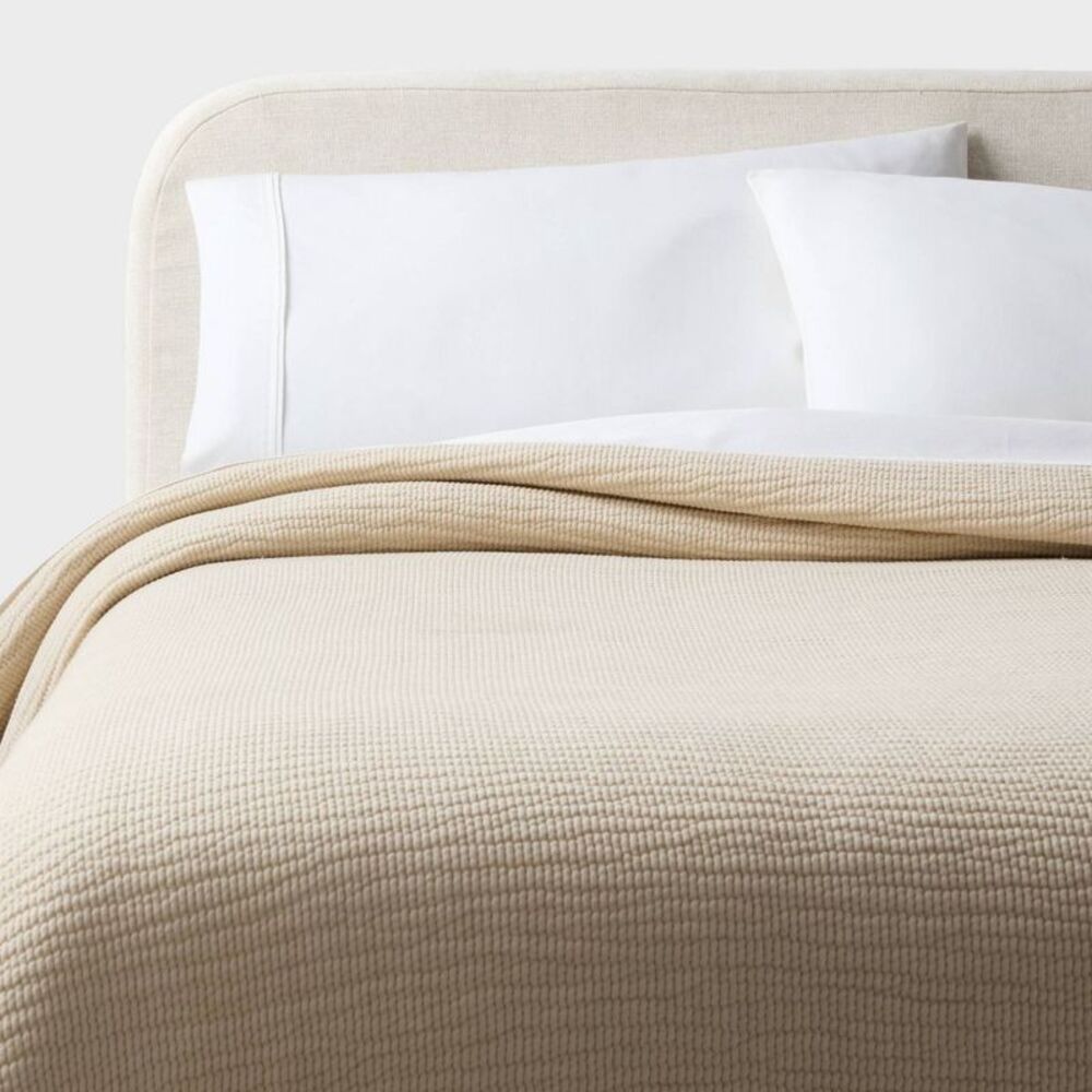 Threshold | Bedding | Threshold King Matelasse Gauze Quilt Natural ...